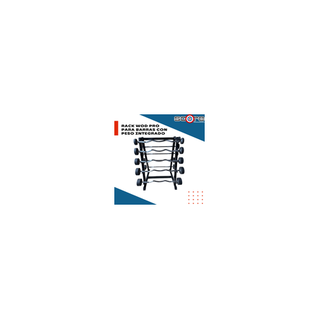 Barras de peso integrado 10 pzas con rack Wod Pro,Barras de peso ...